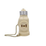 Socket Adapter with Pull Chain and 2 Outlets – Aida Corporation